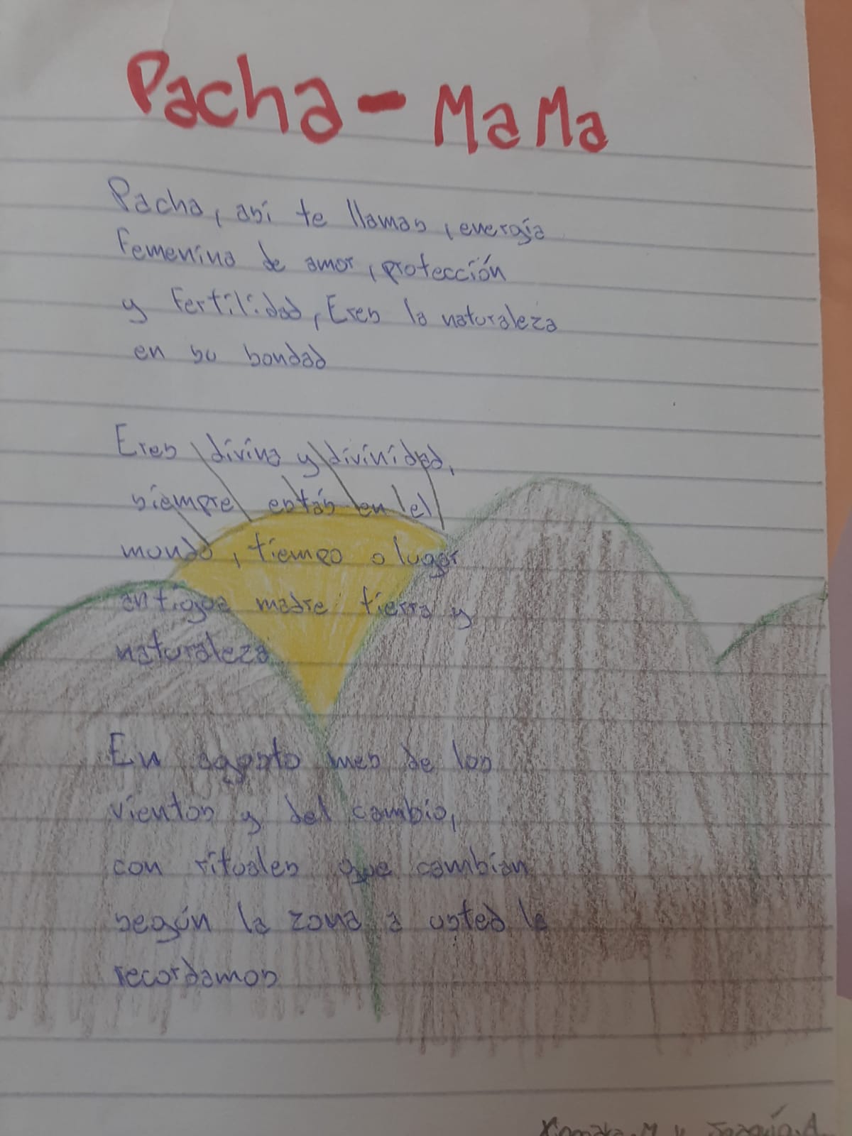 La Pachamama, un trabajo didáctico. – Las Tertulias de Juana Manuela